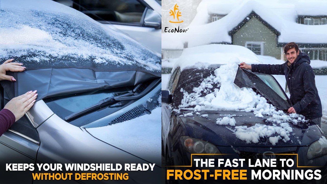 EcoNour Windshield Cover For Ice And Snow - The Ultimate Winter ...